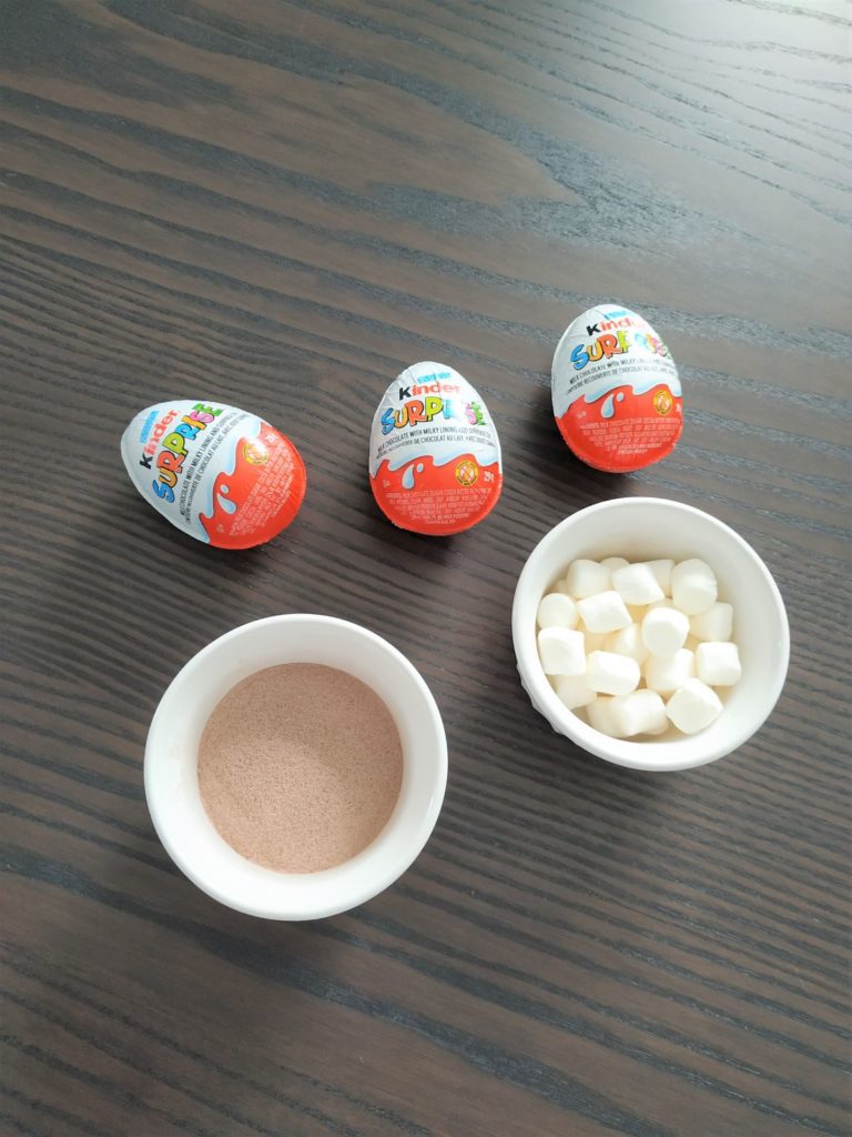 Kinder Egg Hot Chocolate Bombs - Rekindle My Dwelling