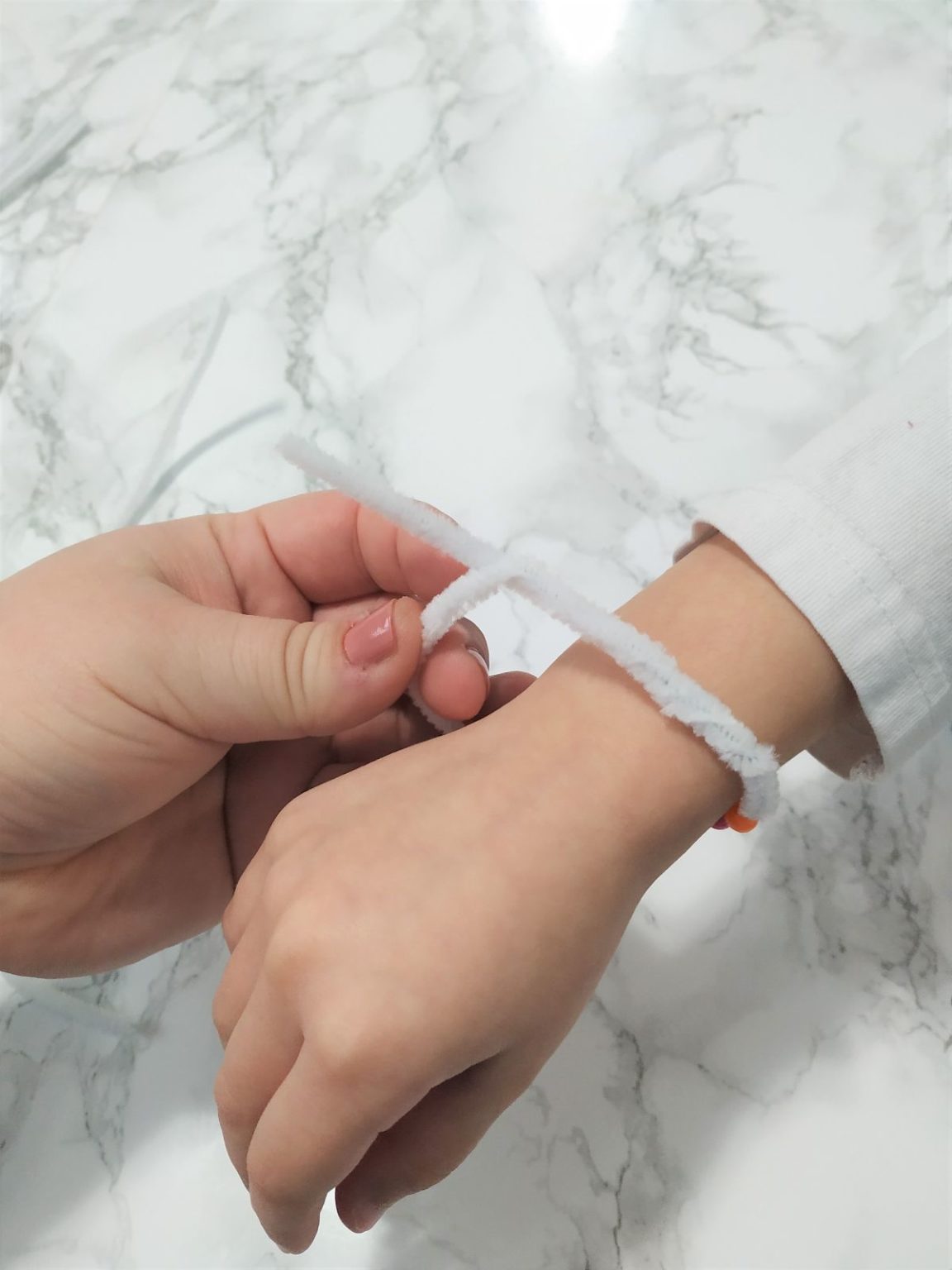 Pipe Cleaner Bracelets With Beads - Rekindle My Dwelling