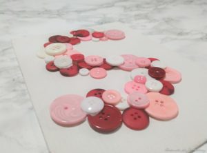Button Monogram Letter DIY - Rekindle My Dwelling