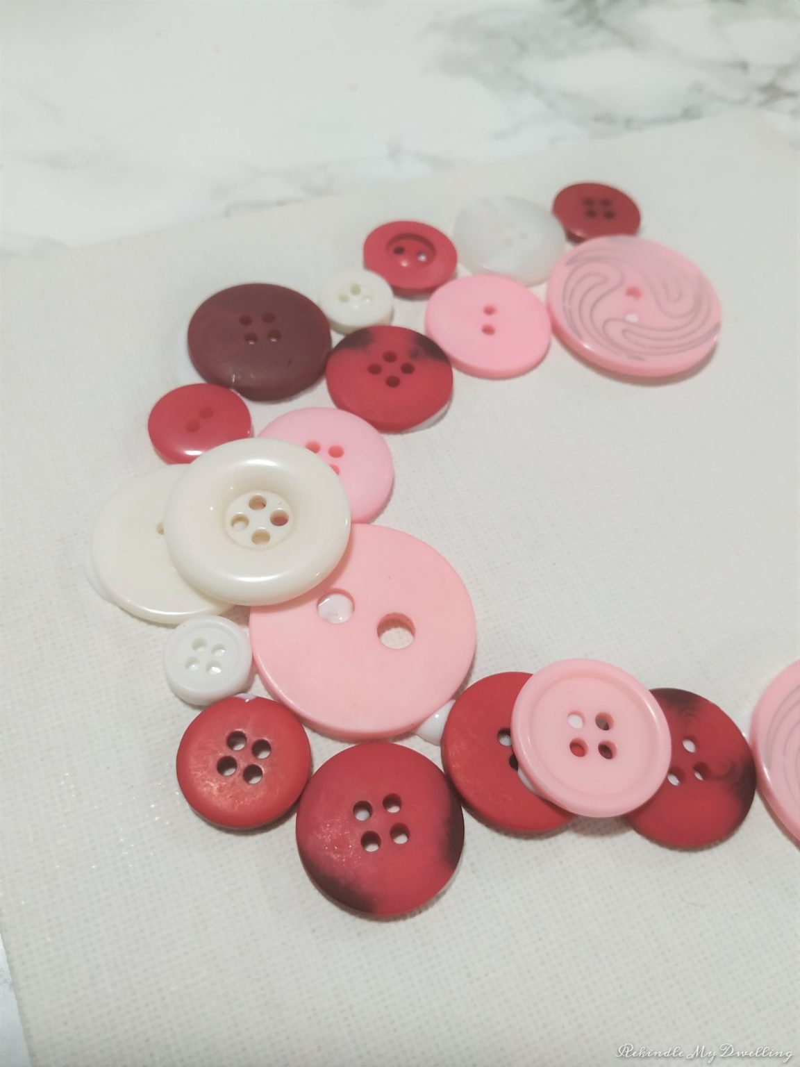 Button Monogram Letter DIY - Rekindle My Dwelling