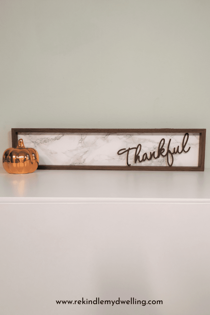 DIY Thankful Wood Sign - Rekindle My Dwelling