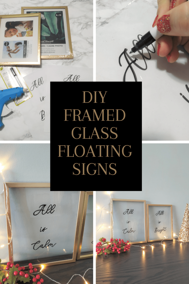 Framed Glass Floating Signs – Minimalist Holiday Decor! - Rekindle My ...