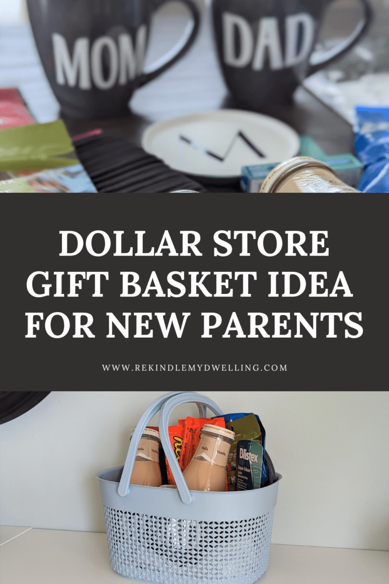 Dollar Store Gift Basket Idea for New Parents - Rekindle My Dwelling