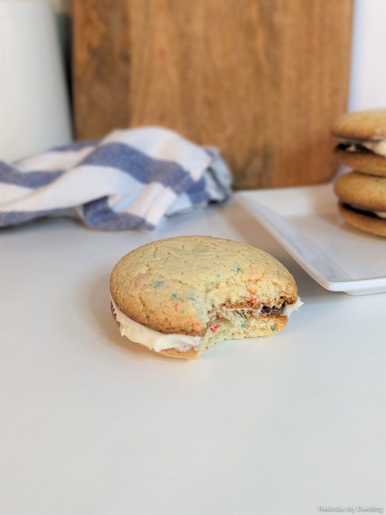 Cake Mix Cookie Sandwich - Yummy Dessert for Kids - Rekindle My Dwelling